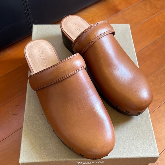 Madewell | Shoes | Madewell Brown Clogs Style Ng 68 English Saddle Sz 6 ...